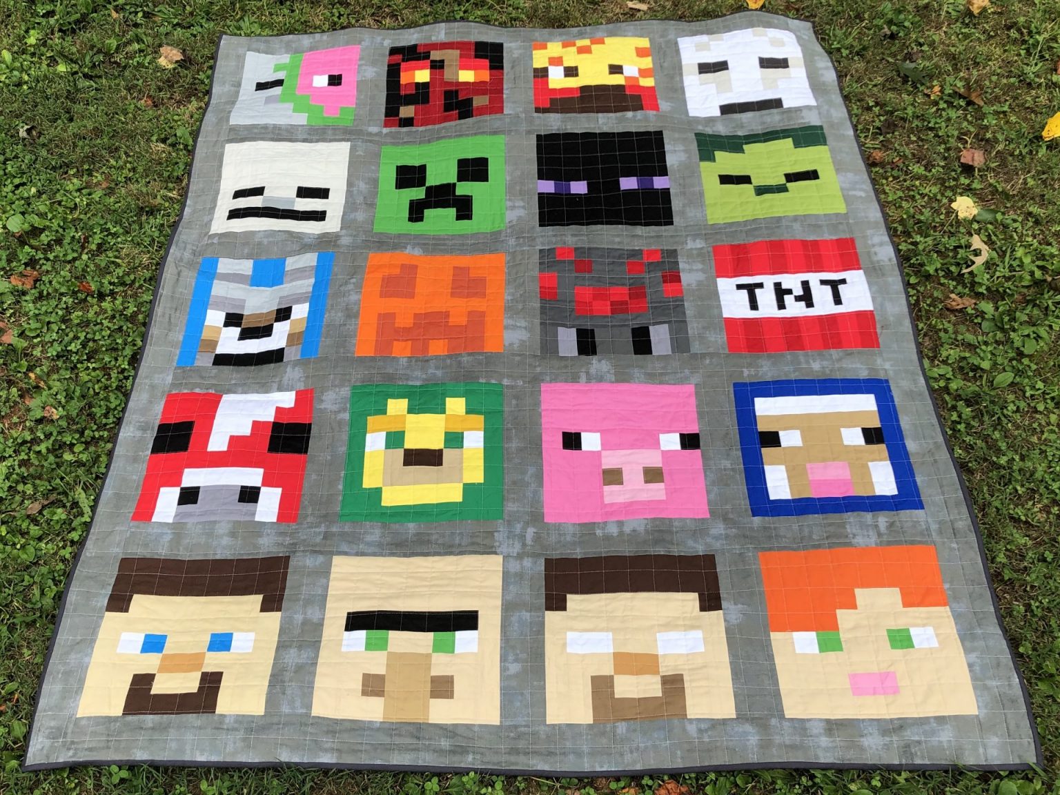 matchy-ish minecraft (mom of the year) quilts. – lidbom family life