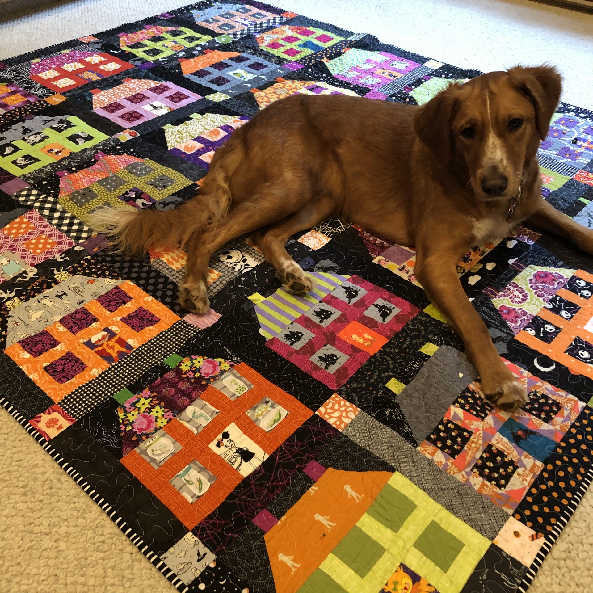 ghost town quilt.aka: my first and possibly only halloween quilt ...